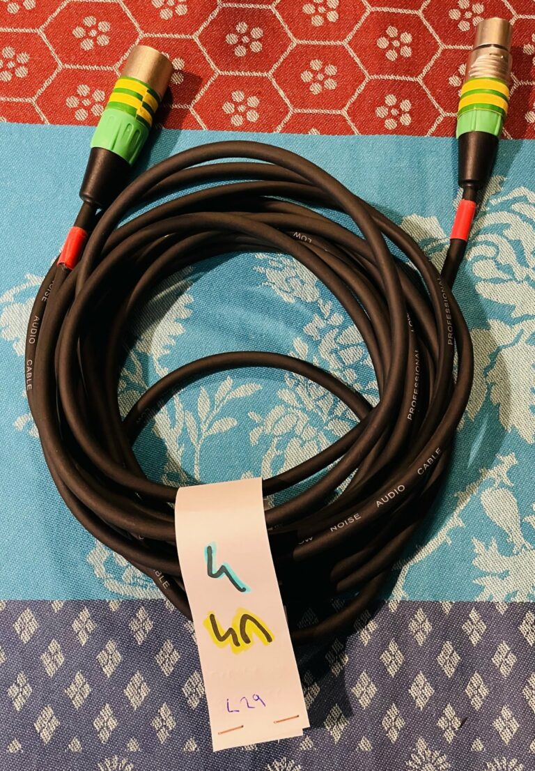 Câble XLR male femelle 4M BK (lot 29) – Au Son Vert