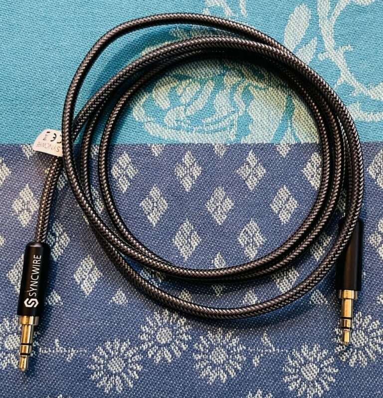 Câble mini-jack 100 cm Syncwire 6.5 feet, Premium Audio Cable – Au Son Vert